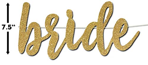 Arjoos | Bride To Be Gold Glitter Cursive Letter Banner – Arjoos Toys ...