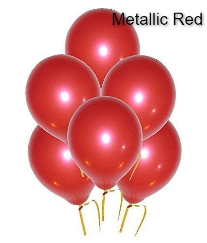 Arjoos | Metallic Balloons for Birthday Decoration,10inch Set of 100pc ...
