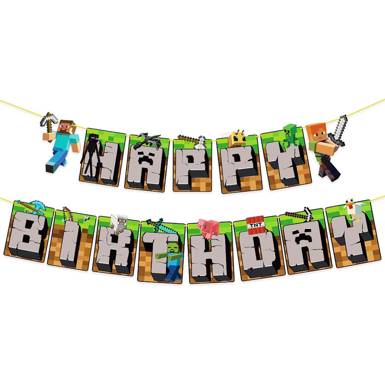 Arjoos | Minecraft Theme Birthday Decoration And Party Supplies ...